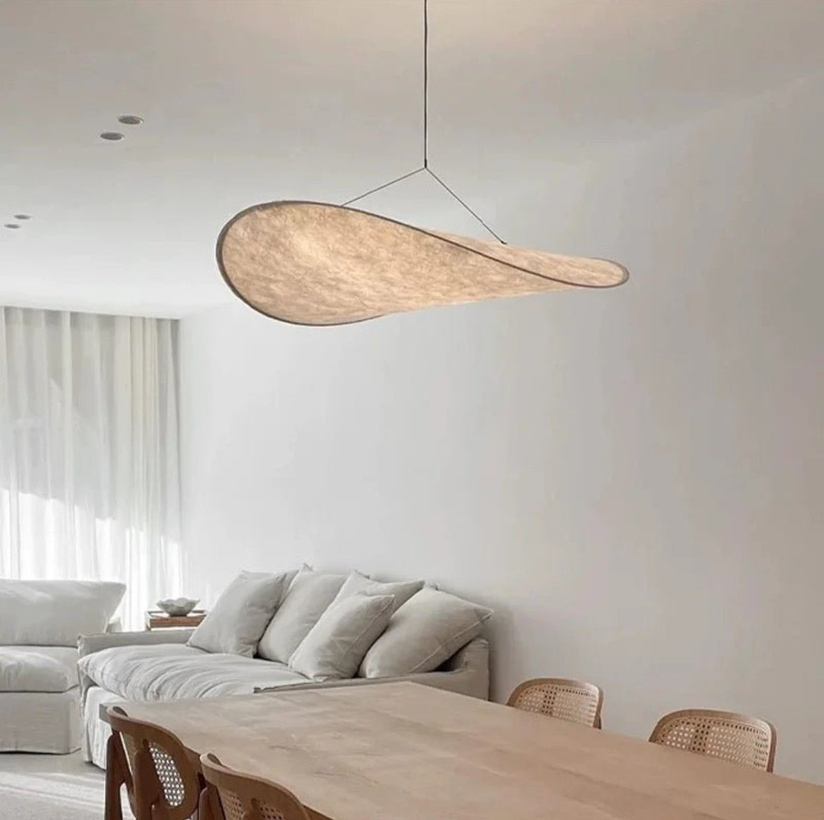 Silk curved diffuser LED pendant – Modahome.ae
