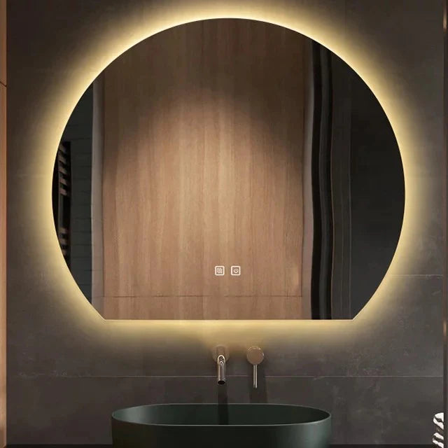 Half round wall Mirror LED – Modahome.ae